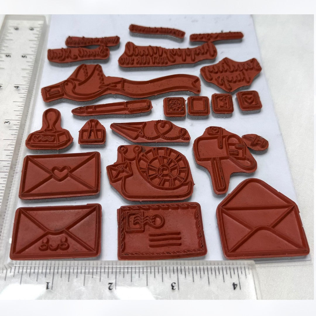 Fun Stampers Journey HUGS ENCLOSED Snail Mail Rubber Stamps – One Stop ...