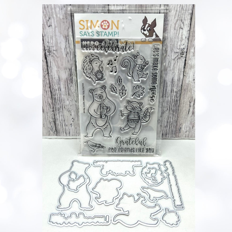 Simon Says Stamp & Hero Arts MAKE SOME NOISE Stamptember Rubber Stamps ...