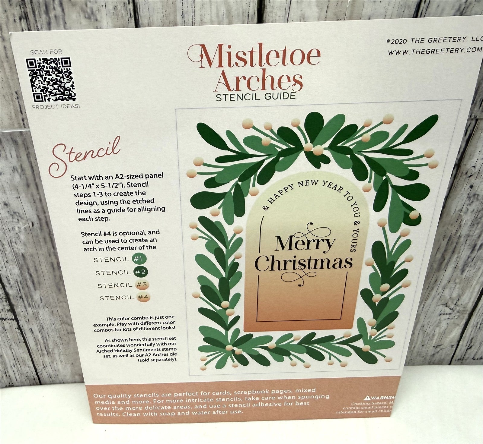 The Greetery MISTLETOE ARCHES Christmas Holiday Dies Stencils Set – One ...