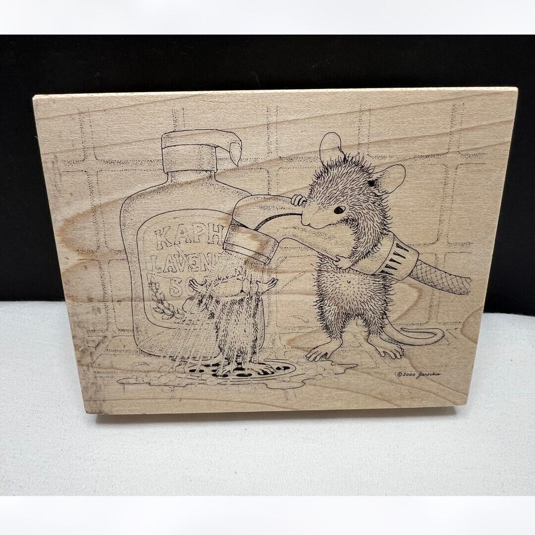 House Mouse SINGING IN THE DRAIN Mice Rubber Stamp – One Stop ...