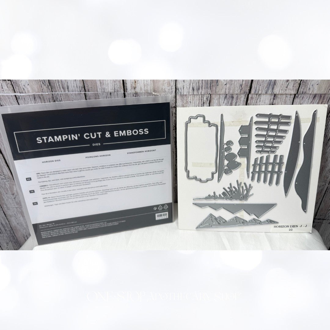 Stampin Up HORIZON Landscape Beach Mountains Dies – One Stop Apothecary ...